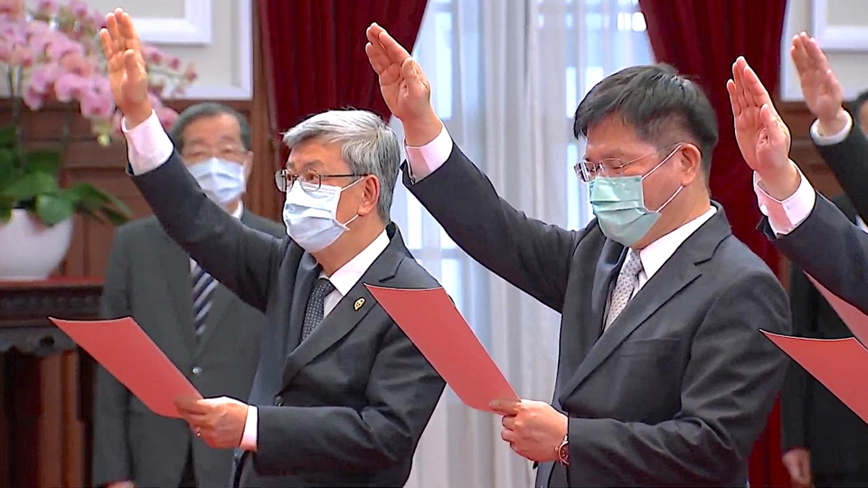 Taiwan Swears In New Cabinet Ministers - TaiwanPlus