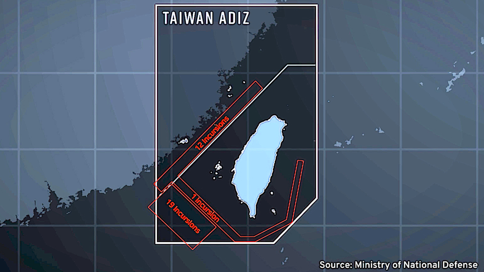 Taiwan's Military Detects Large Increase in Chinese ADIZ Incursions ...